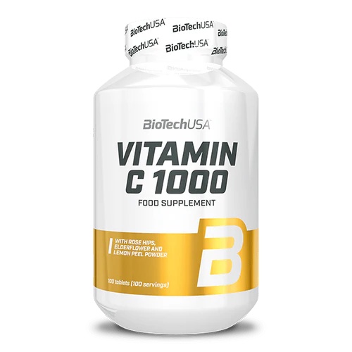 BioTechUSA Vitamin C 1000 100 tabletas – Refuerzo inmune.